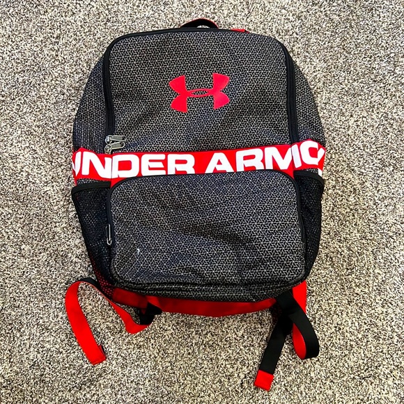 Under Armour | Accessories | Red And Black Under Armor Backpack | Poshmark